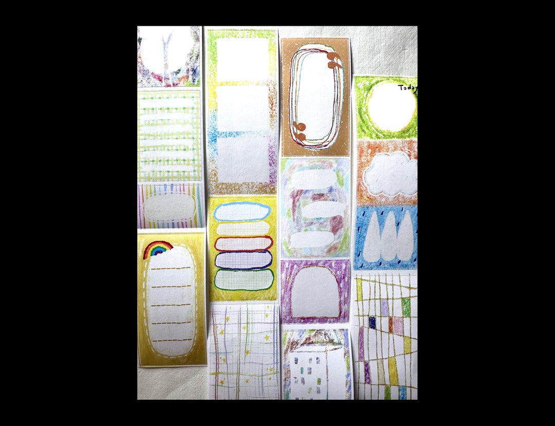 Wanle Studio - Rainbow Sticky Note Paper Tape Kiss-cut Sticker Roll ...