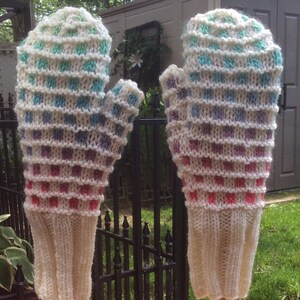 TIILITALO MITTENS Knit Pattern. Worked in the Round With Yarn Weight 4 ...