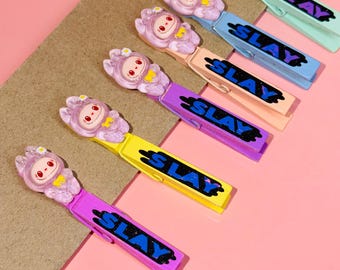 Cheer Trading Pins – Slay Bu Troll, Handmade Cheerleader Gift Set - Etsy