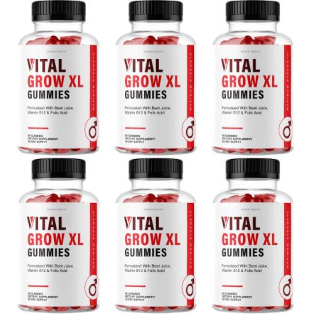 6 Bottle Vital Grow XL Gummies - Etsy