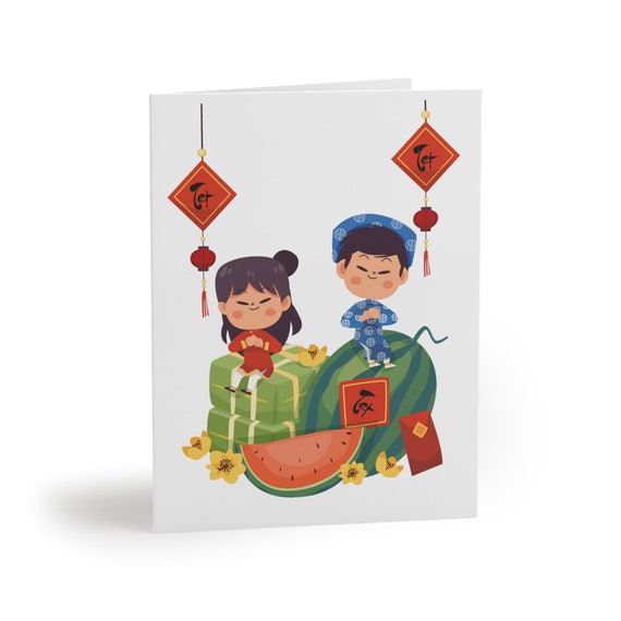 Vietnamese Tet Greeting Cards Translation: Happy New Year, 2021. Happy