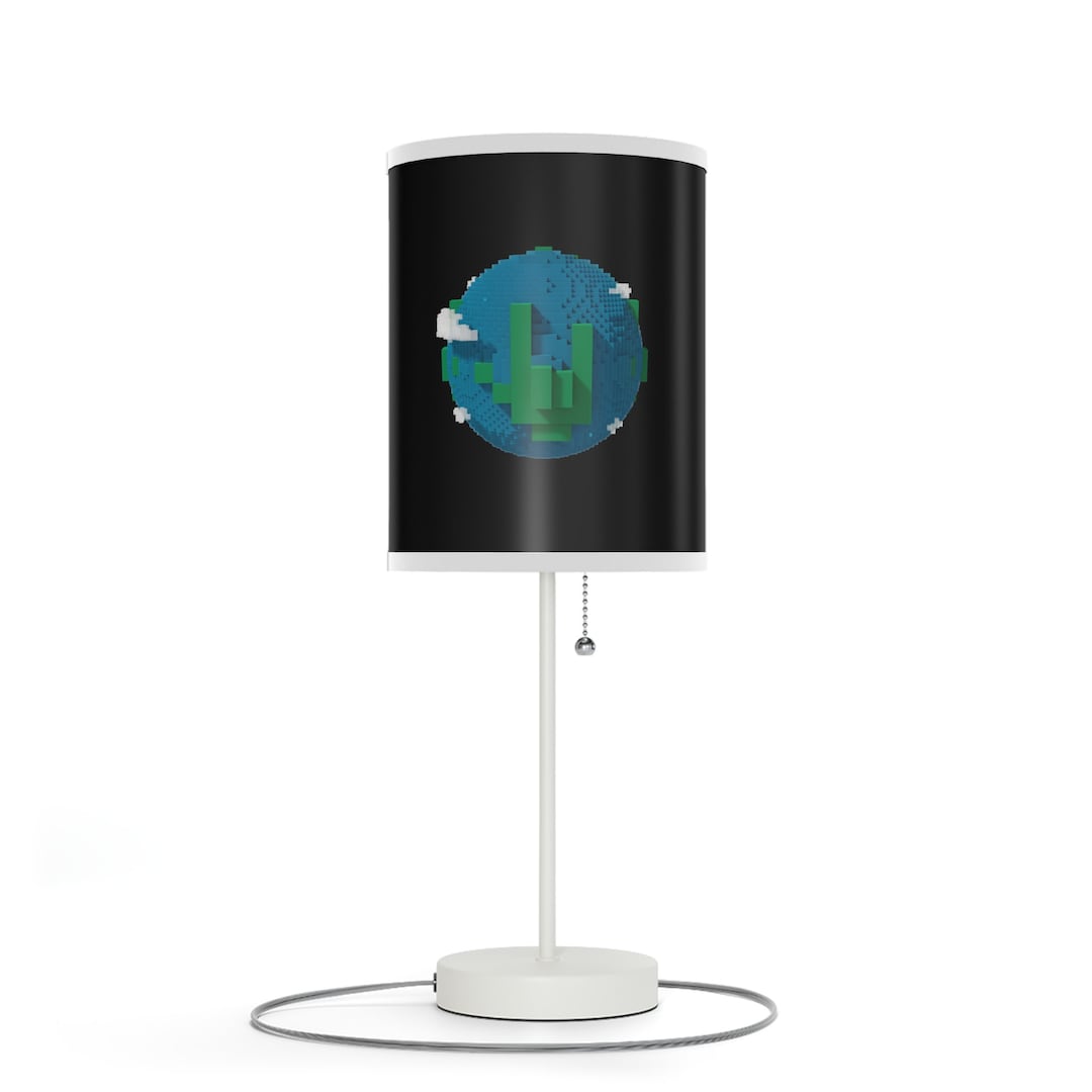 ASL Pixel Love Earth Table Lamp Stand Housewarming Gift - Etsy