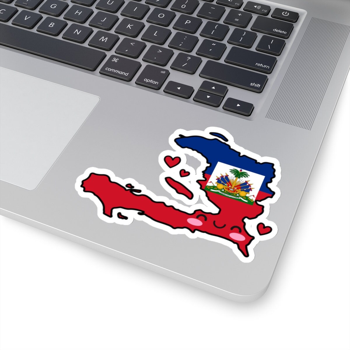 Haiti Flag Map Smile With Love Kiss-cut Sticker - Etsy
