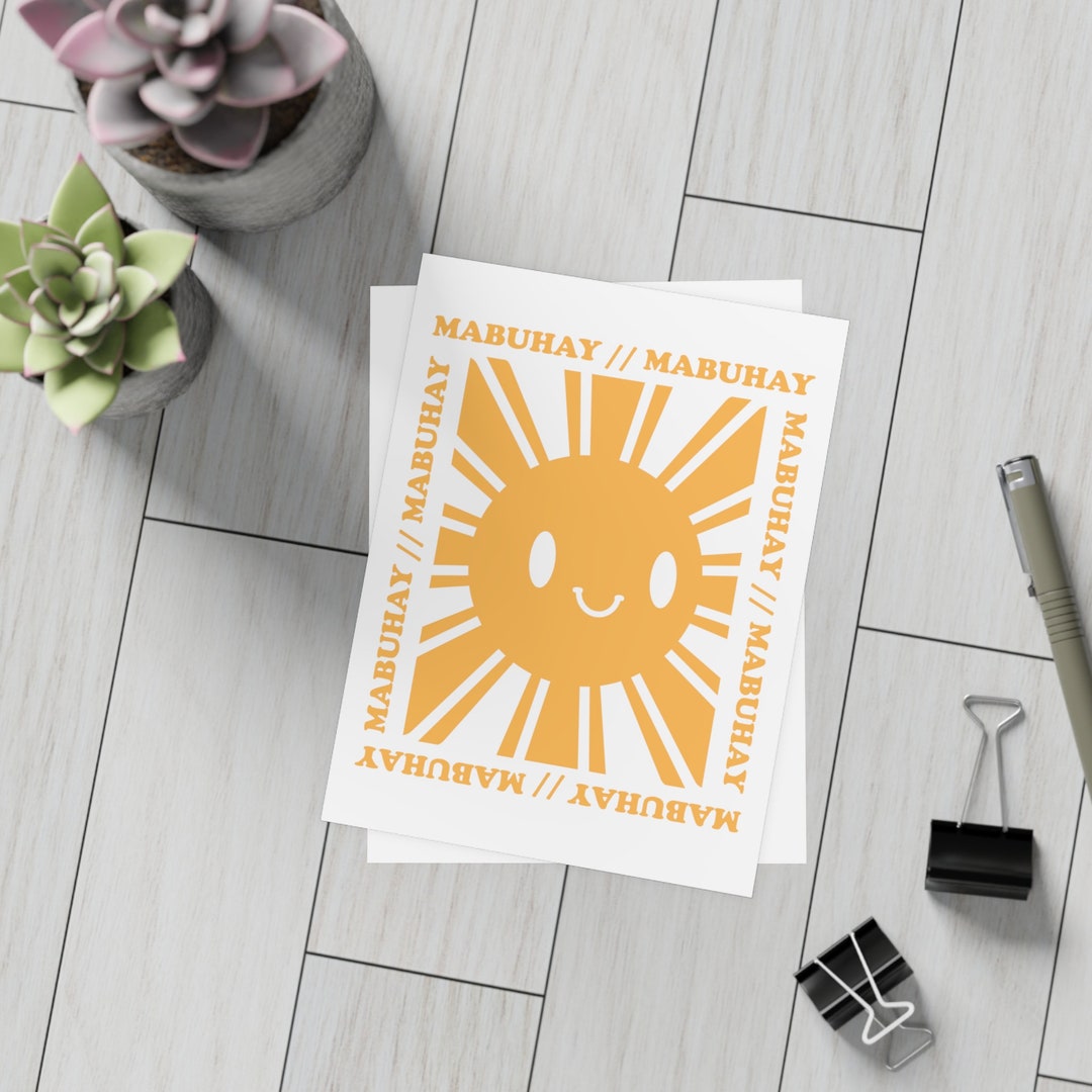 Philippine Filipino Sun Smile Mabuhay Tagalog Postcard Bundles - Etsy