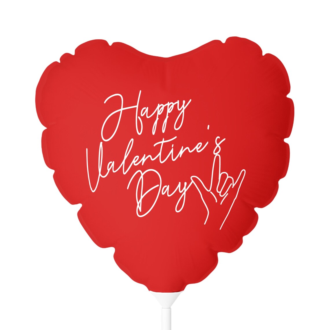 11 Happy Valentine's Day ASL Heart Shaped Balloon - Etsy
