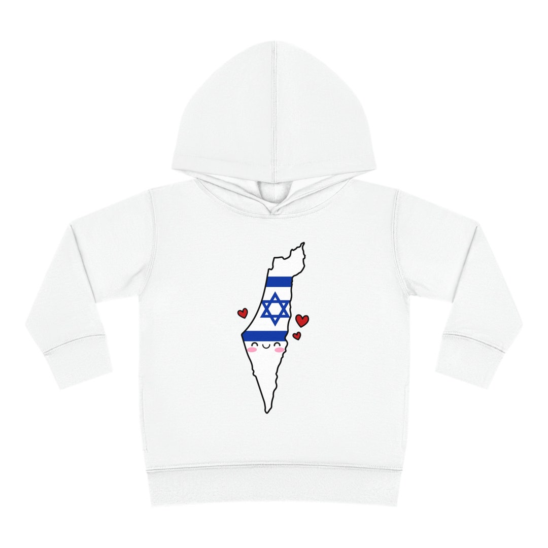 Israel Flag Map Smile With Love Toddler Pullover Fleece Hoodie - Etsy