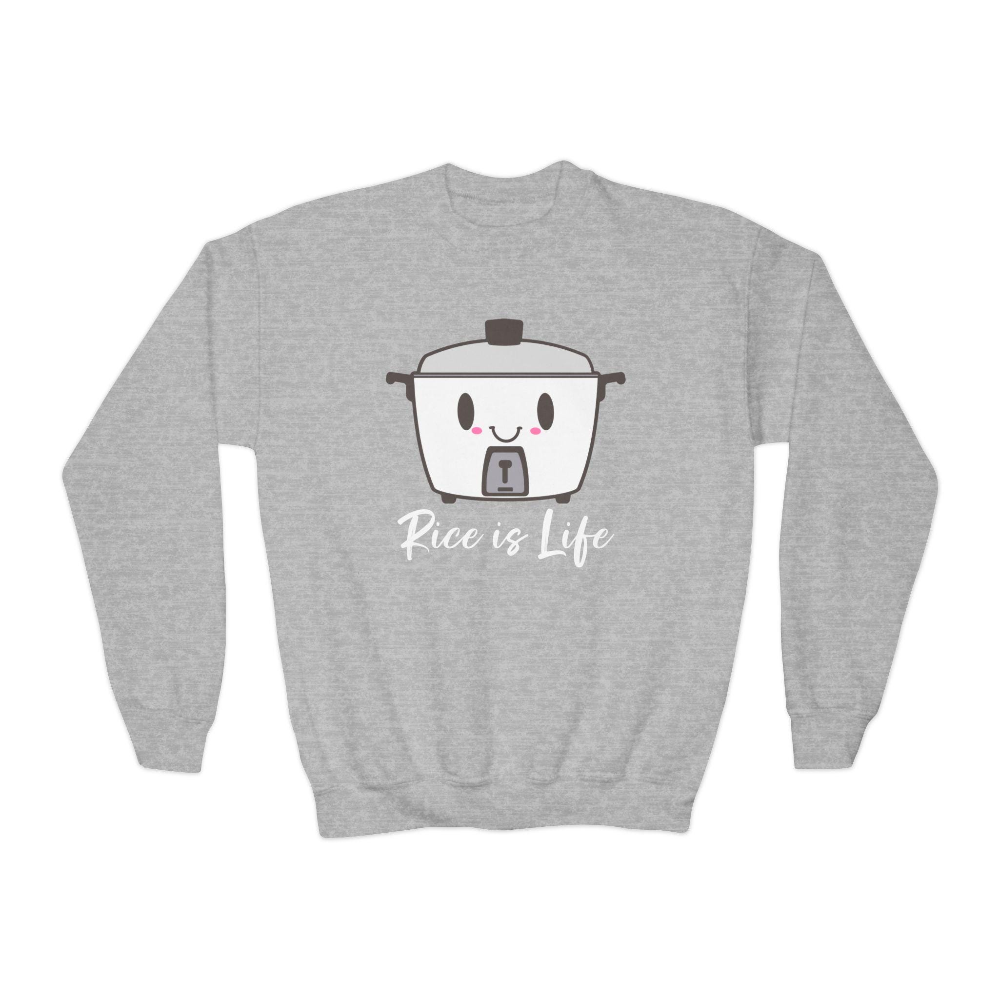 Rice is Life Filipino Culture Youth Crewneck Sweatshirt Gift for ...