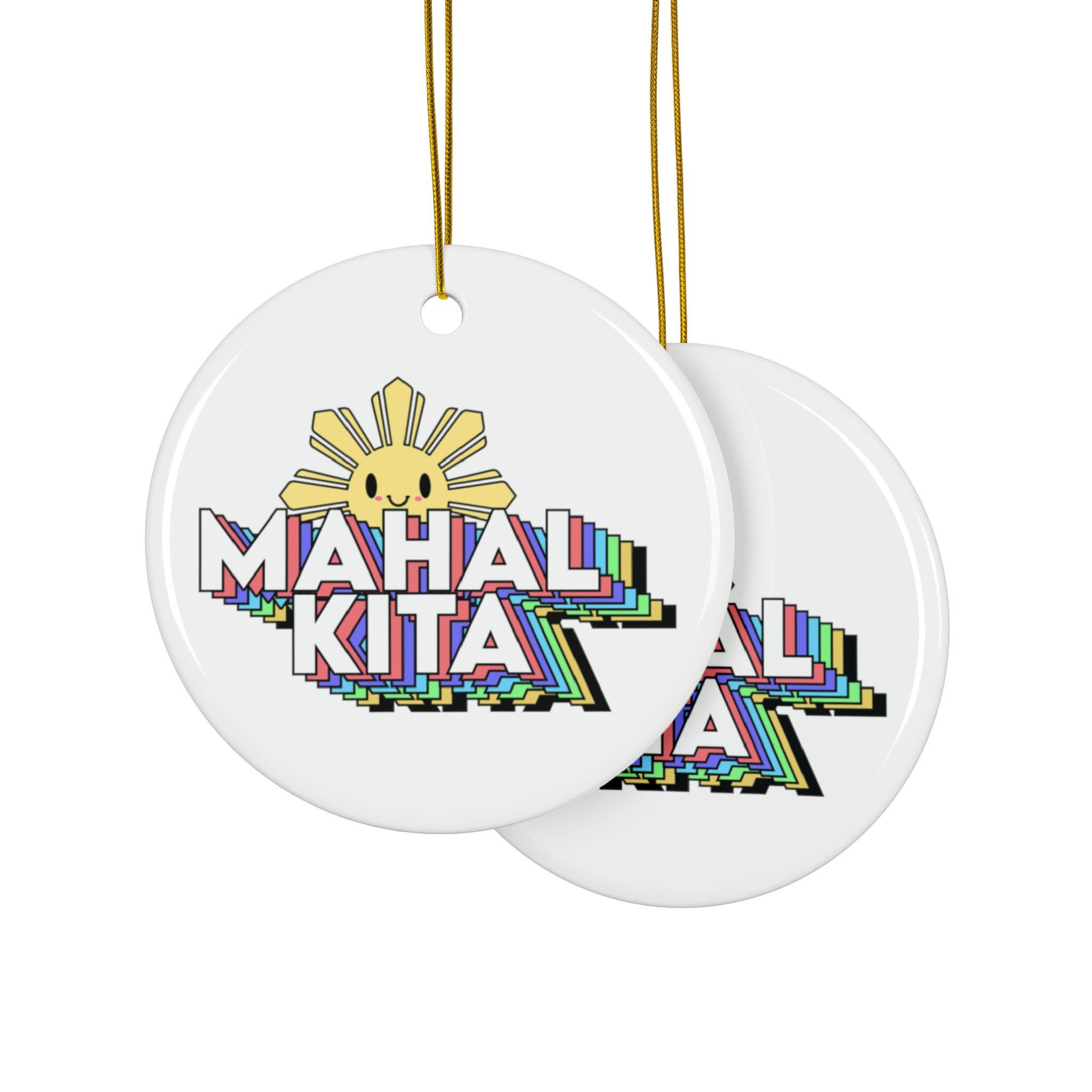 Filipino Sun Smile Mahal Kita Ceramic Ornament Travel Gift Christmas ...