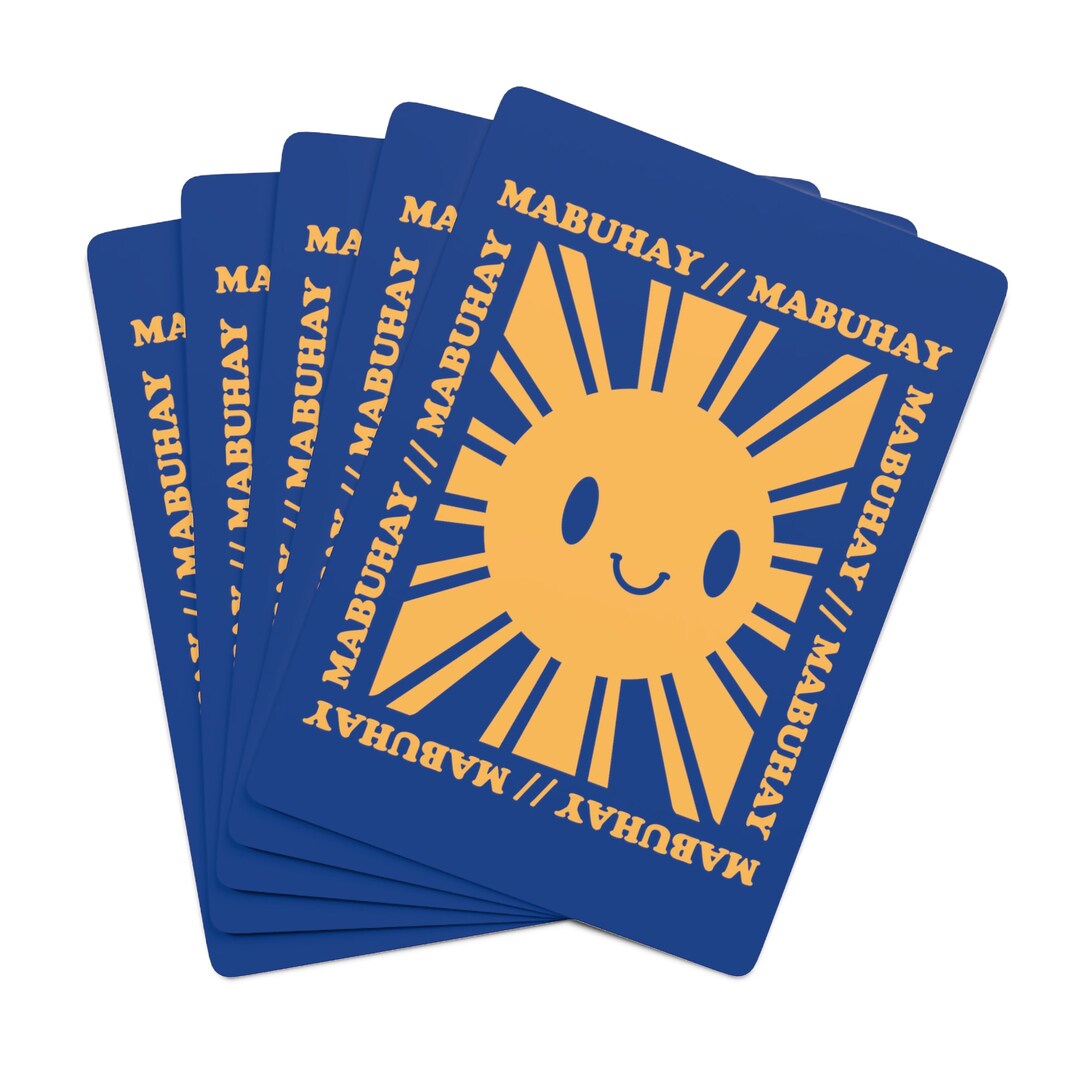 Philippine Filipino Sun Smile Mabuhay Tagalog Playing Poker - Etsy Canada