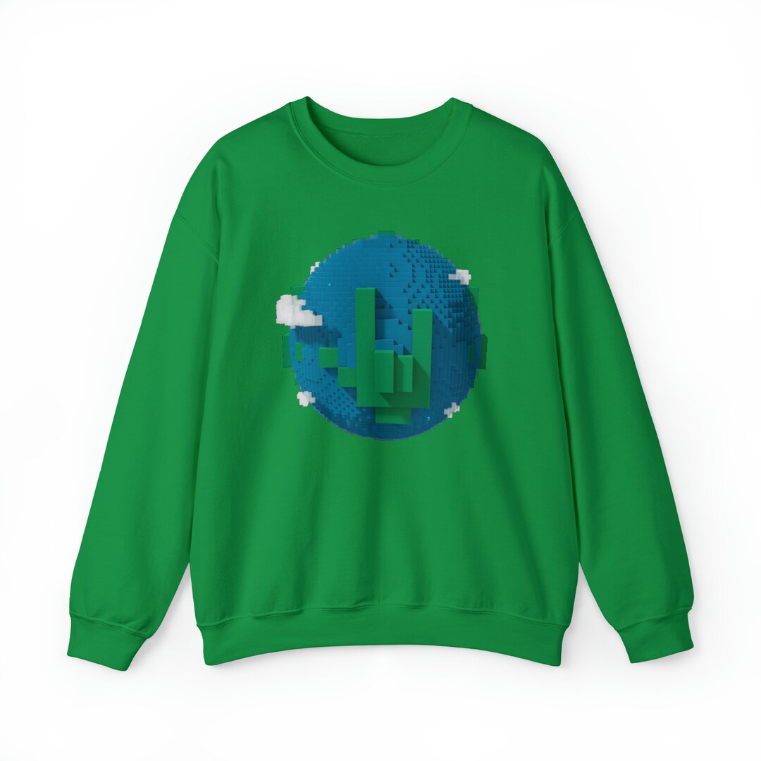 ASL Sign Language Pixel Love Earth Unisex Heavy Blend Crewneck ...