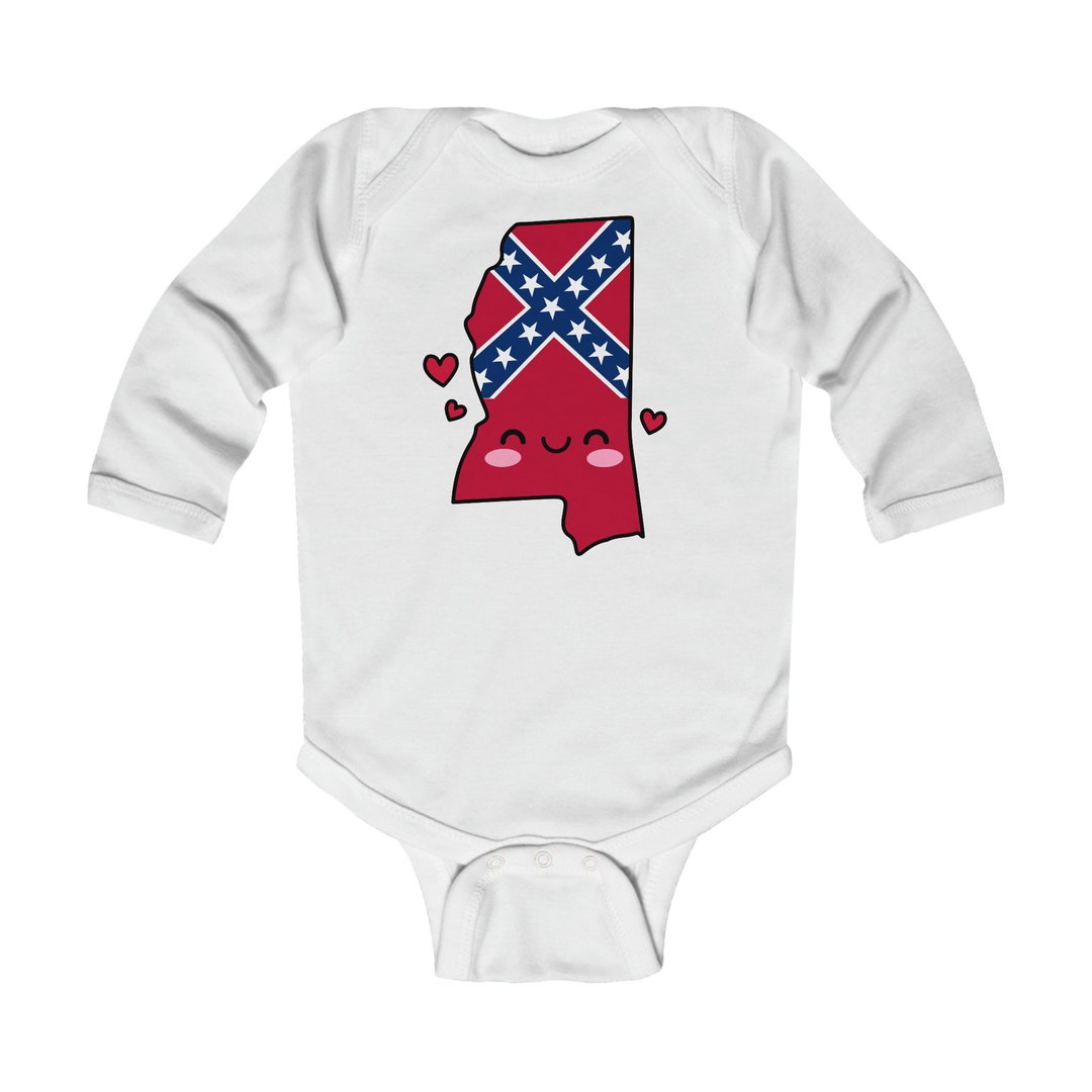 Mississippi Flag Map Smile With Love Infant Long Sleeve - Etsy