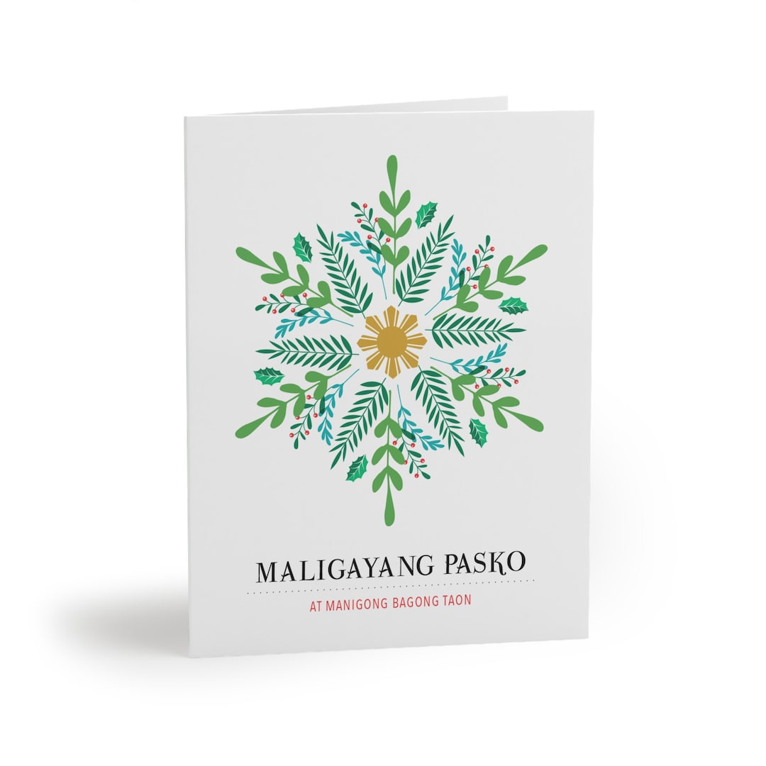 Philippines Sun Filipino Tagalog Merry Christmas & Happy New Year ...