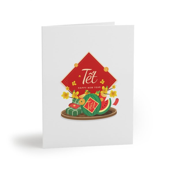 Vietnamese New Year Greeting Cards - Etsy
