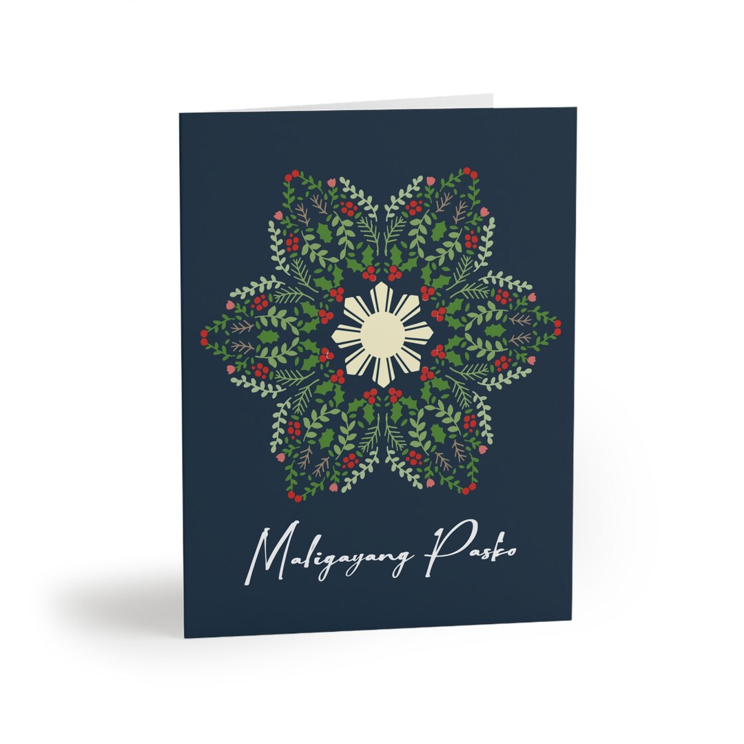 Filipino Parol Tagalog Maligayang Pasko Merry Christmas Greeting Cards ...