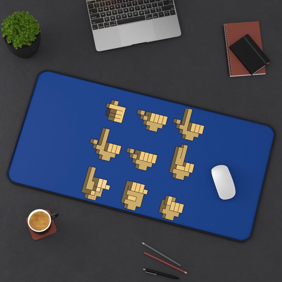 ASL Pixel Gallaudet Block Desk Mat - Etsy