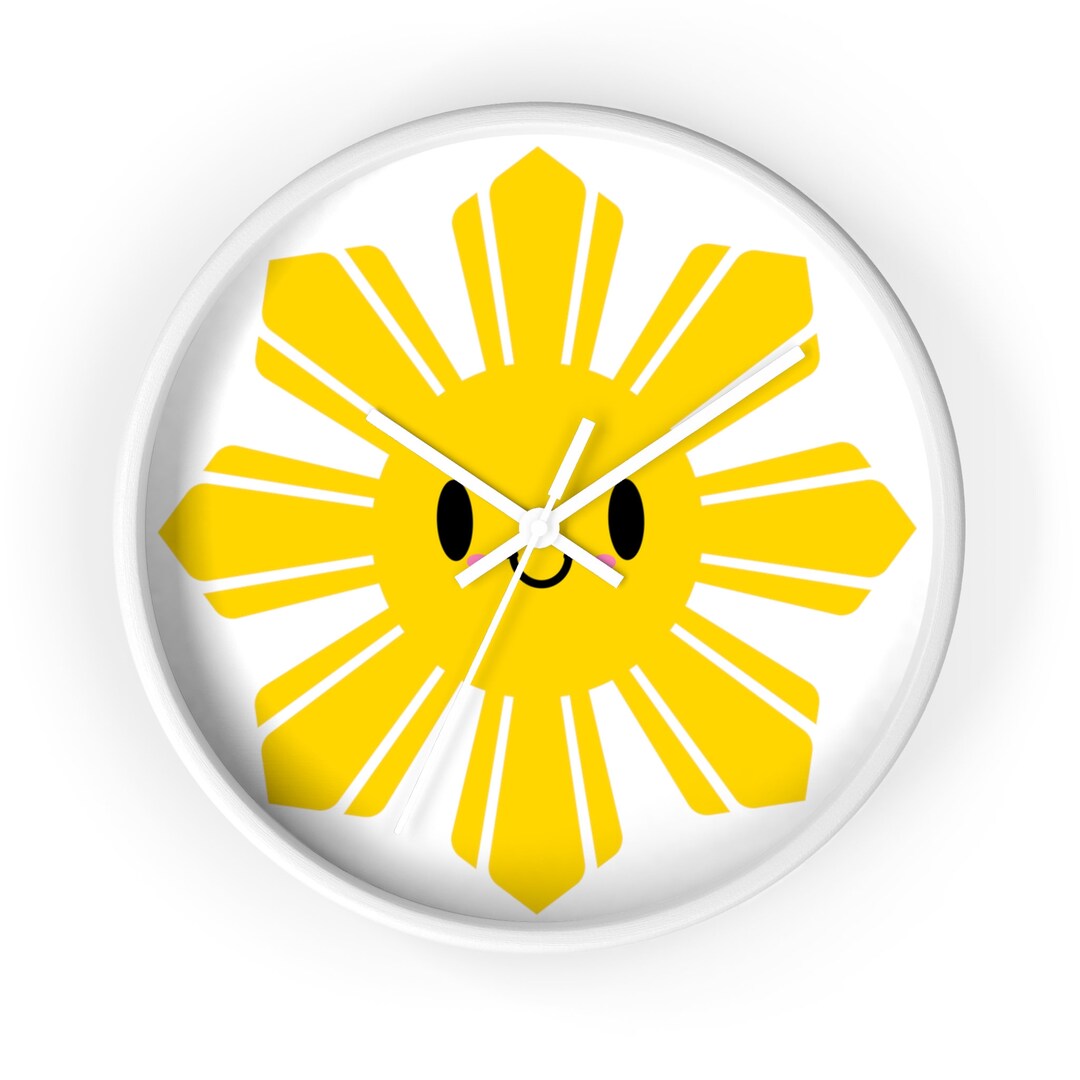 Philippine Filipino Sun Smile Wall Clock - Etsy