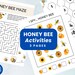 Printable * Honey Bee Activities for Kids, Maze, Numbers, Image ...