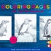 Printable * Penguins Coloring Book for Kids, Penguins, Grayscale ...