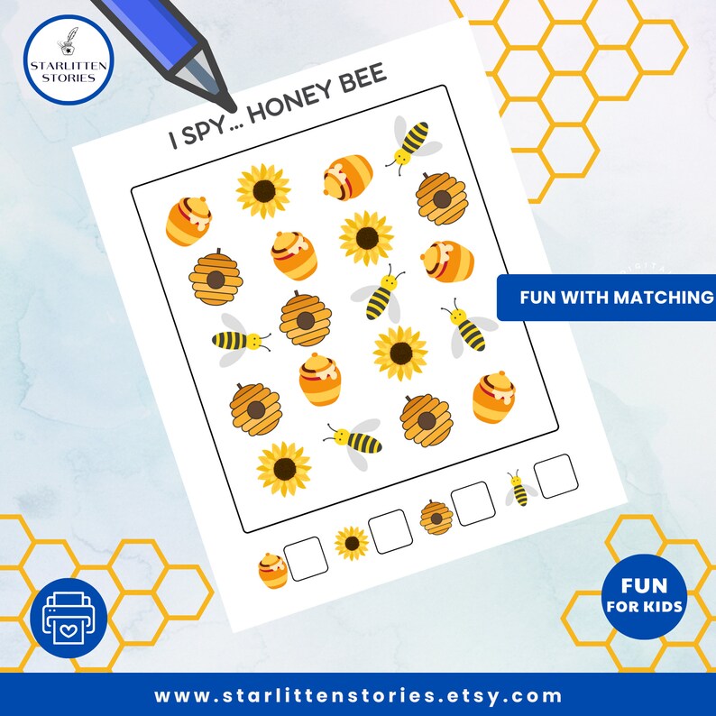 Printable * Honey Bee Activities for Kids, Maze, Numbers, Image ...