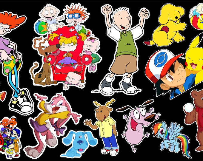 90s Nostalgia Sticker Pack - Journal Stickers, Aesthetic Stickers ...