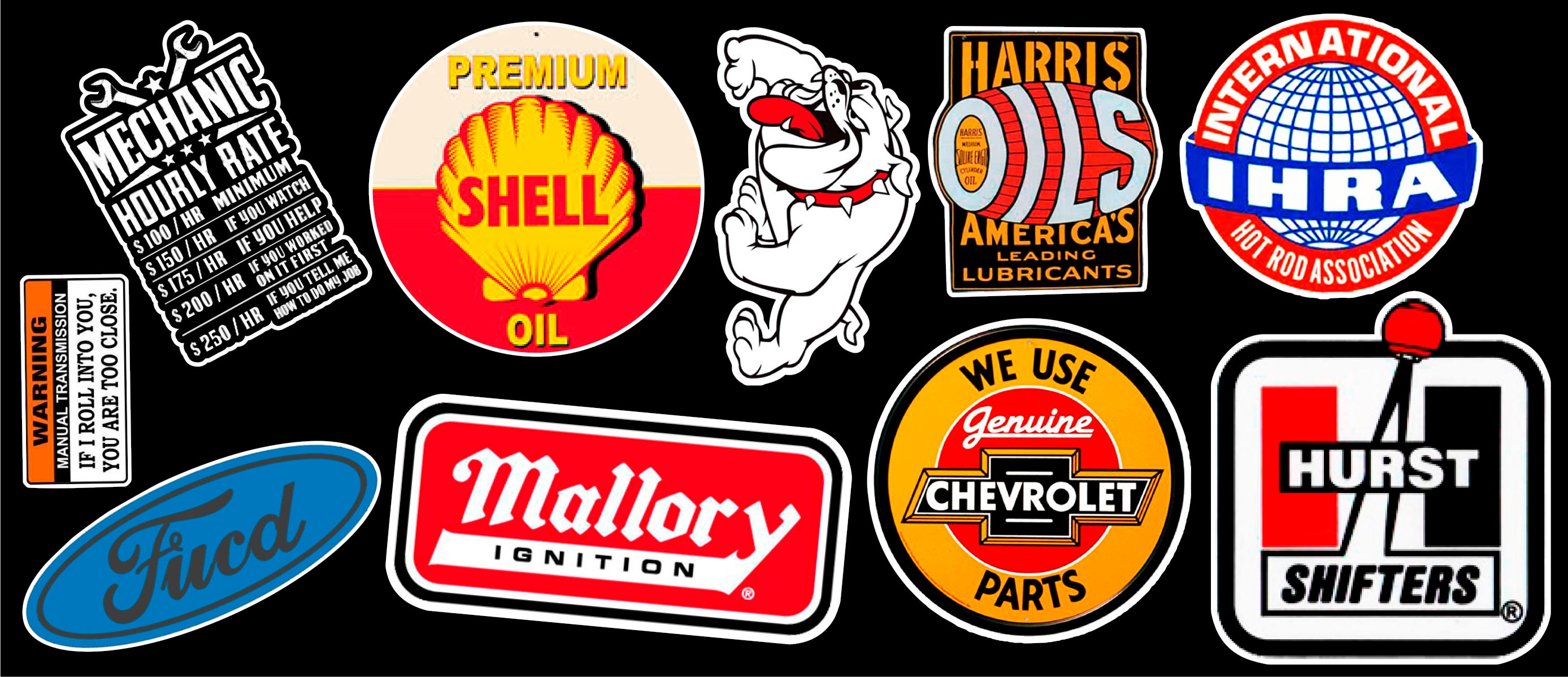 Motor Parts Vinyl Sticker Pack #3 - Perfect for Hard Hats and More! - Etsy