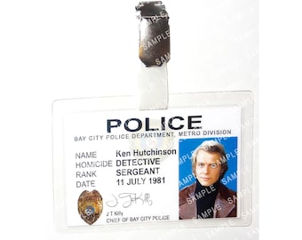 Scream Woodsboro High Student Stu Macher BLOOD Prop Replica Badge ...
