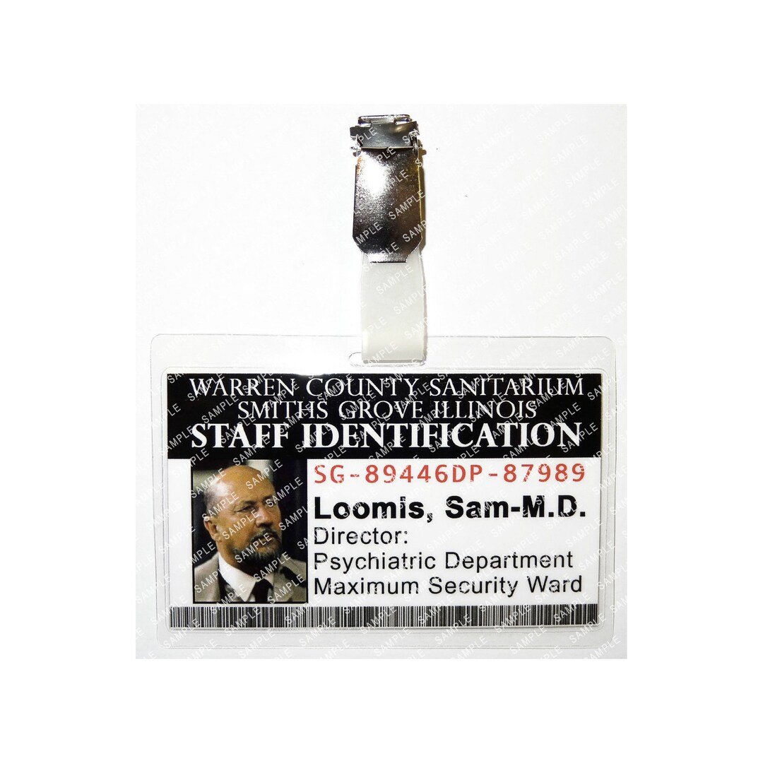 Halloween - Sam Loomis Staff Director Warren County Sanitorium Prop ...