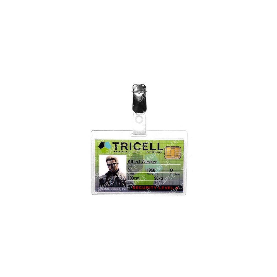 Resident Evil - TRICELL Albert Wesker Security Level A Prop Replica ...