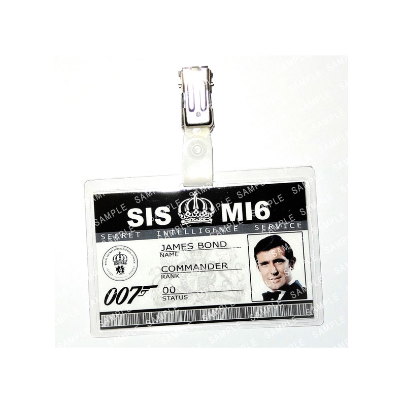 James Bond 007 George Lazenby SIS MI6 Commander Prop Replica Badge ... James Bond 007 George Lazenby SIS MI6 Commander Prop Replica Badge ...