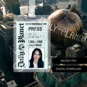 Digital Download Printable Daily Planet Lois Lane Press 2025 Movie ...