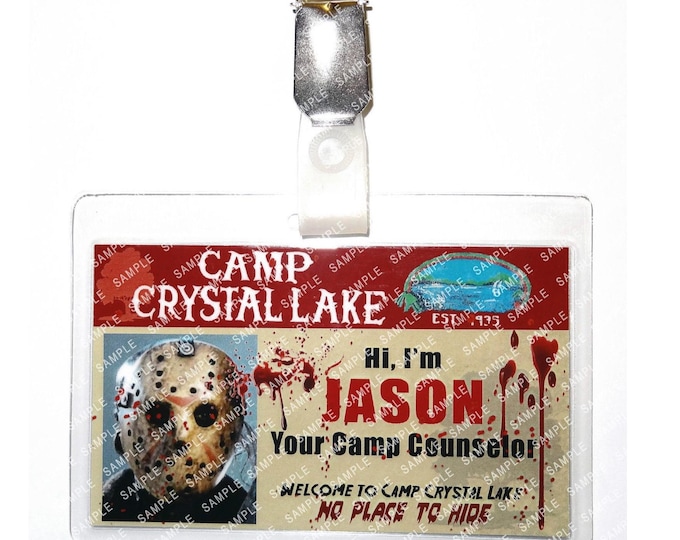 Friday the 13th - Jason Voorhees Camp Counselor Crystal Lake No Place ...