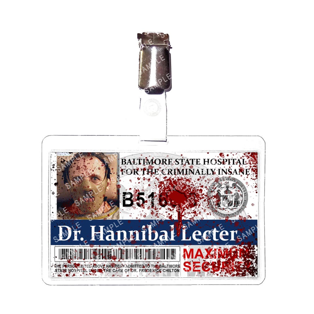The Silence of the Lambs - Dr Hannibal Lecter Criminally Insane BLOOD ...