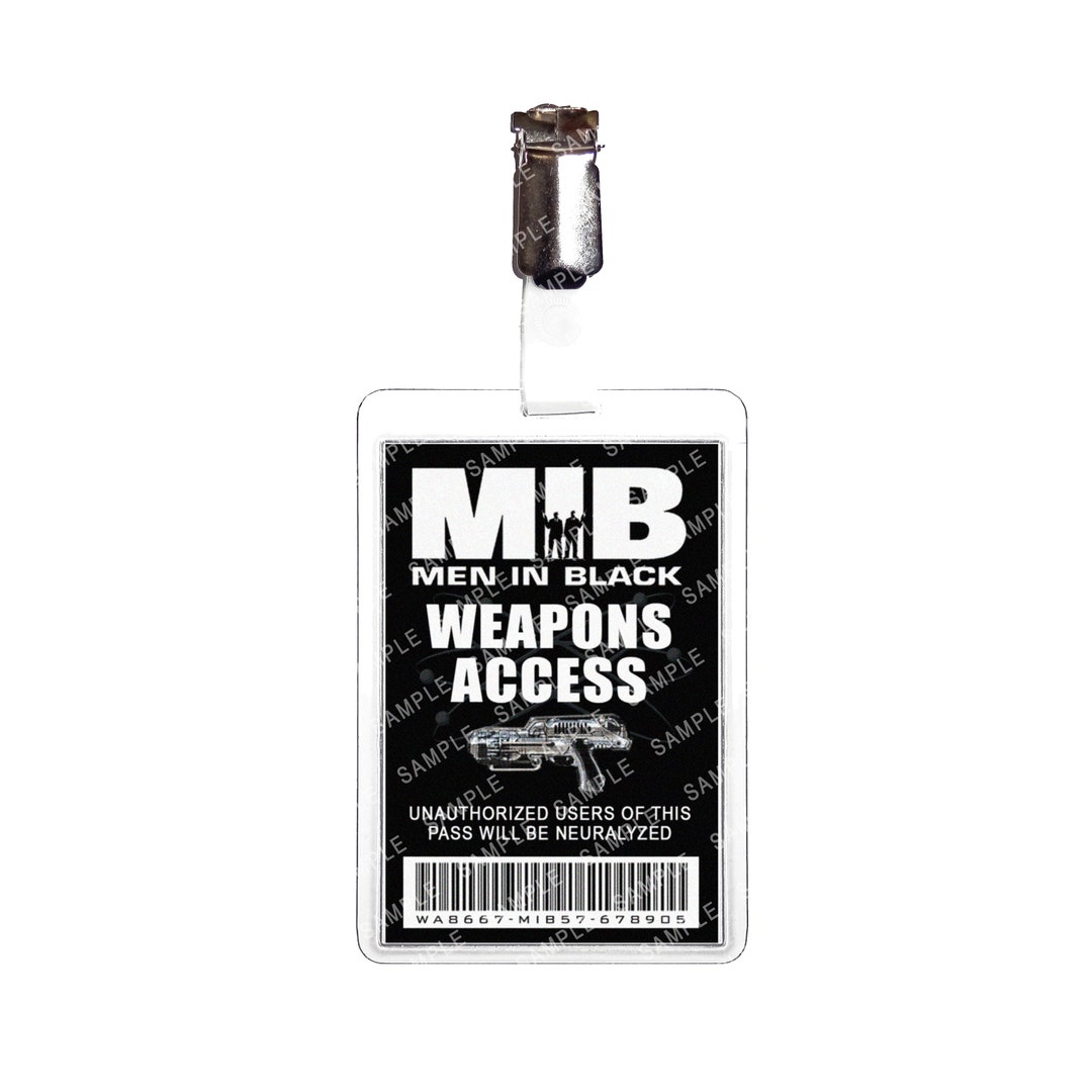 Men in Black Weapons Access Prop Replica Badge Novelty Costume Cosplay ... Men in Black Weapons Access Prop Replica Badge Novelty Costume Cosplay ...