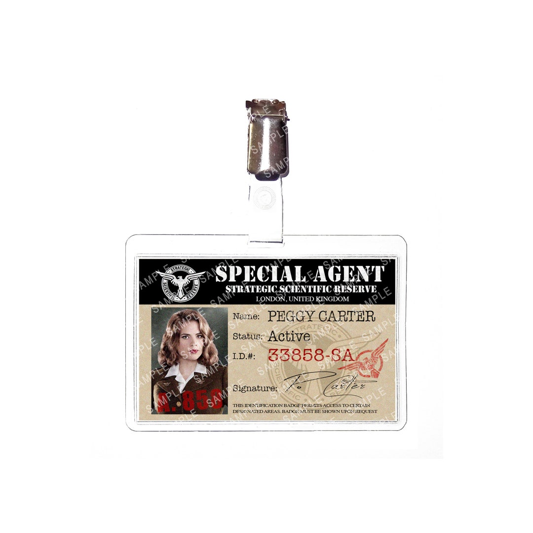 Agent Carter - Peggy Carter Special Agent SSR Prop Replica Badge ...