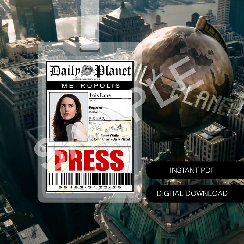 Lois Lane Press Badge - Etsy