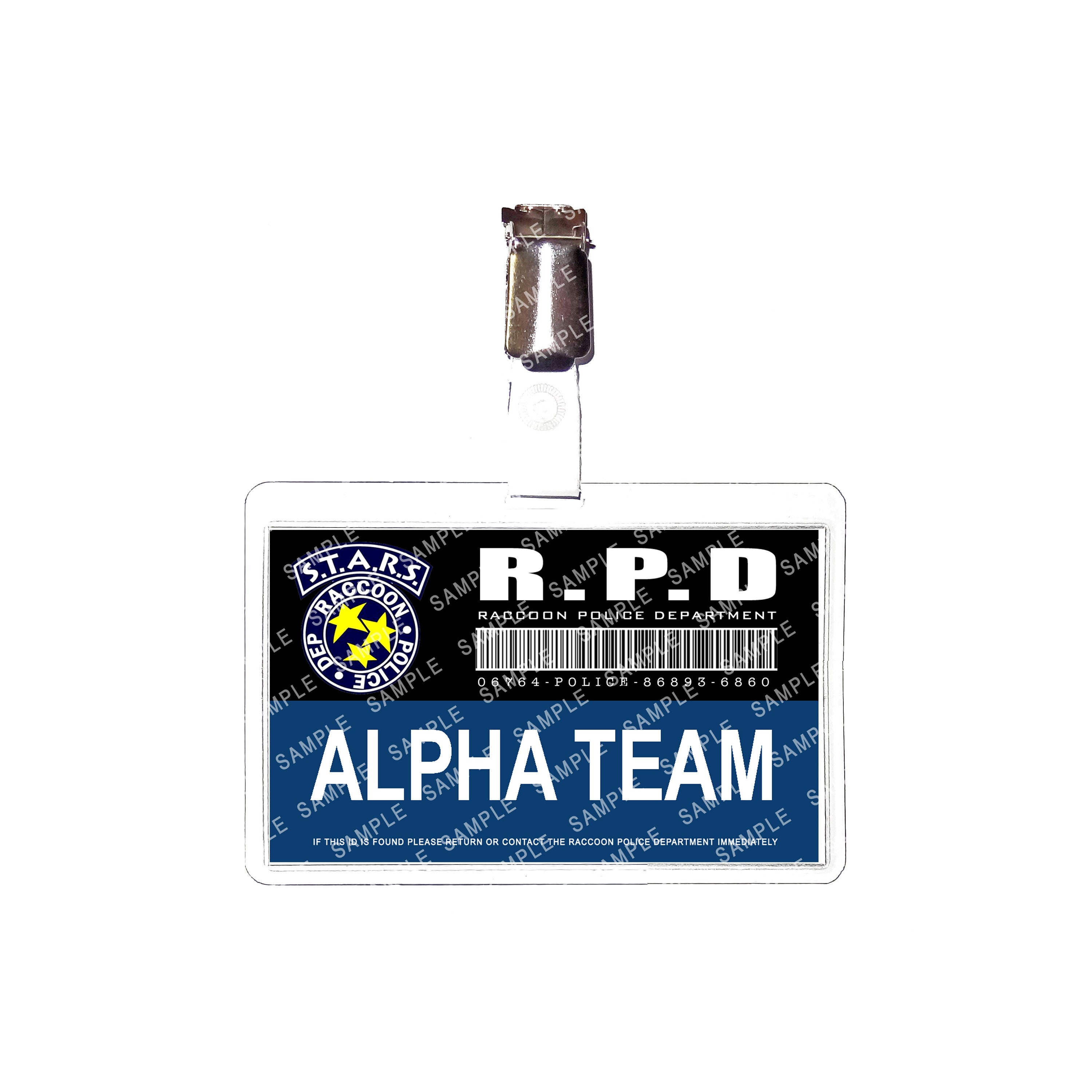 Resident Evil S.T.A.R.S. ALPHA TEAM Raccoon Police - Etsy