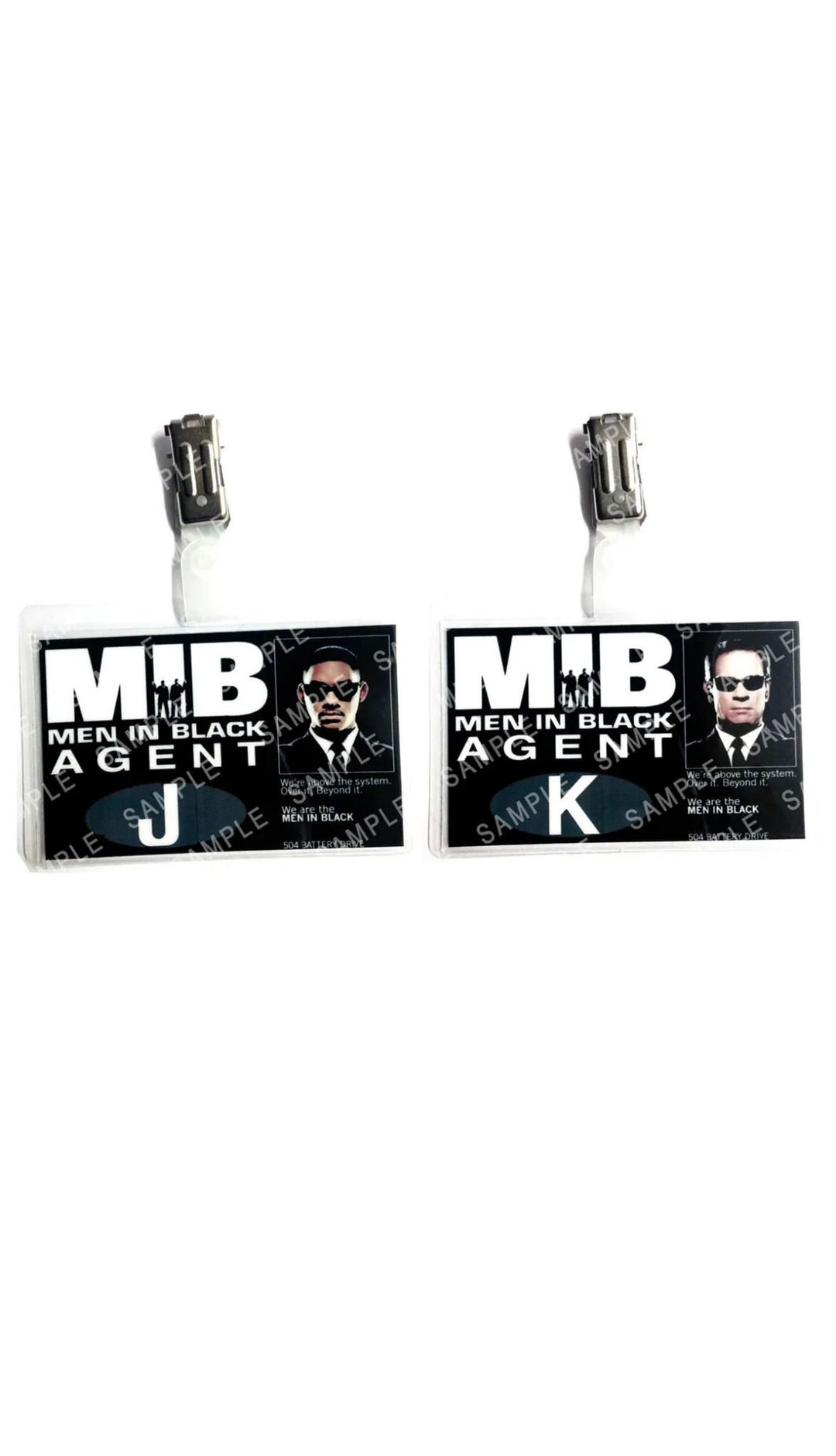 Men in Black Agent J & K Prop Replica Badge Novelty Costume Cosplay ...