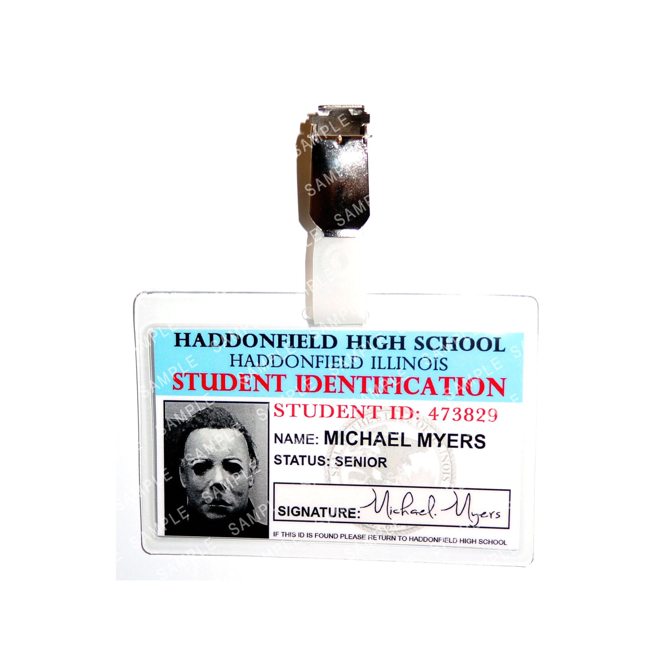 Christmas Michael Myers Student Haddonfield High School Prop - Etsy