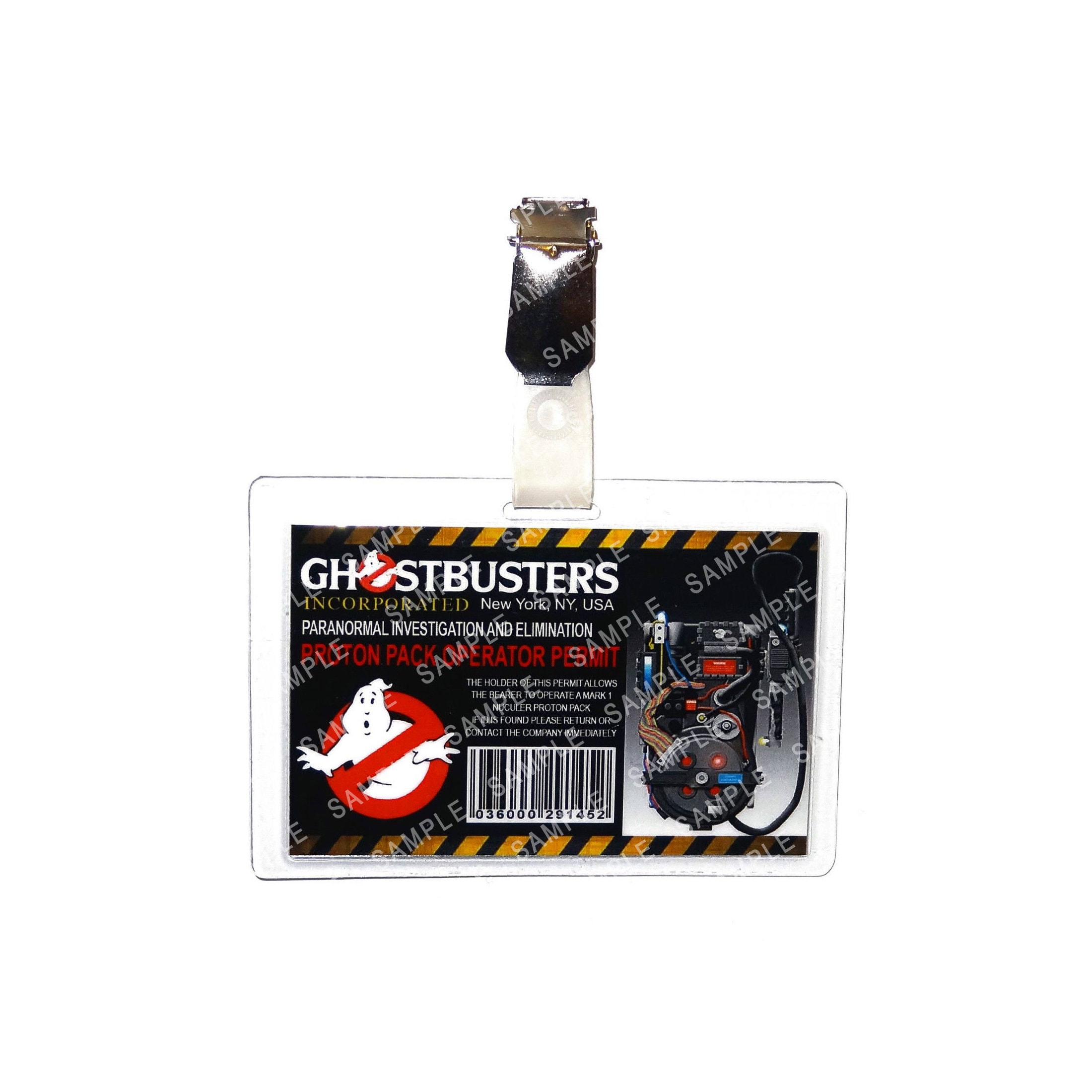 Ghostbusters Proton Pack Operator Permit Prop Replica Badge - Etsy