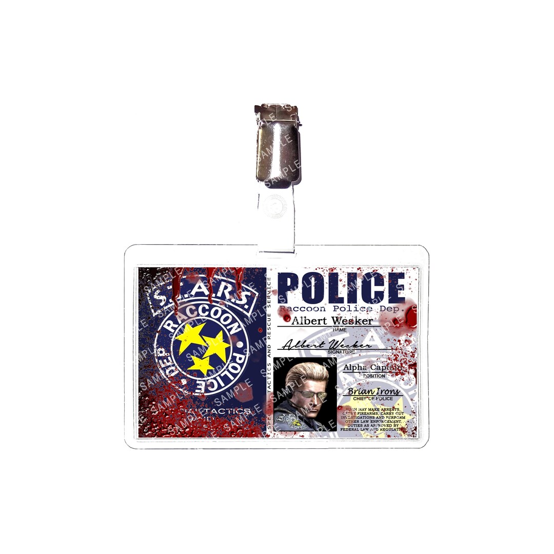 Resident Evil S.T.A.R.S. - Albert Wesker Alpha Captain BLOOD Raccoon ...