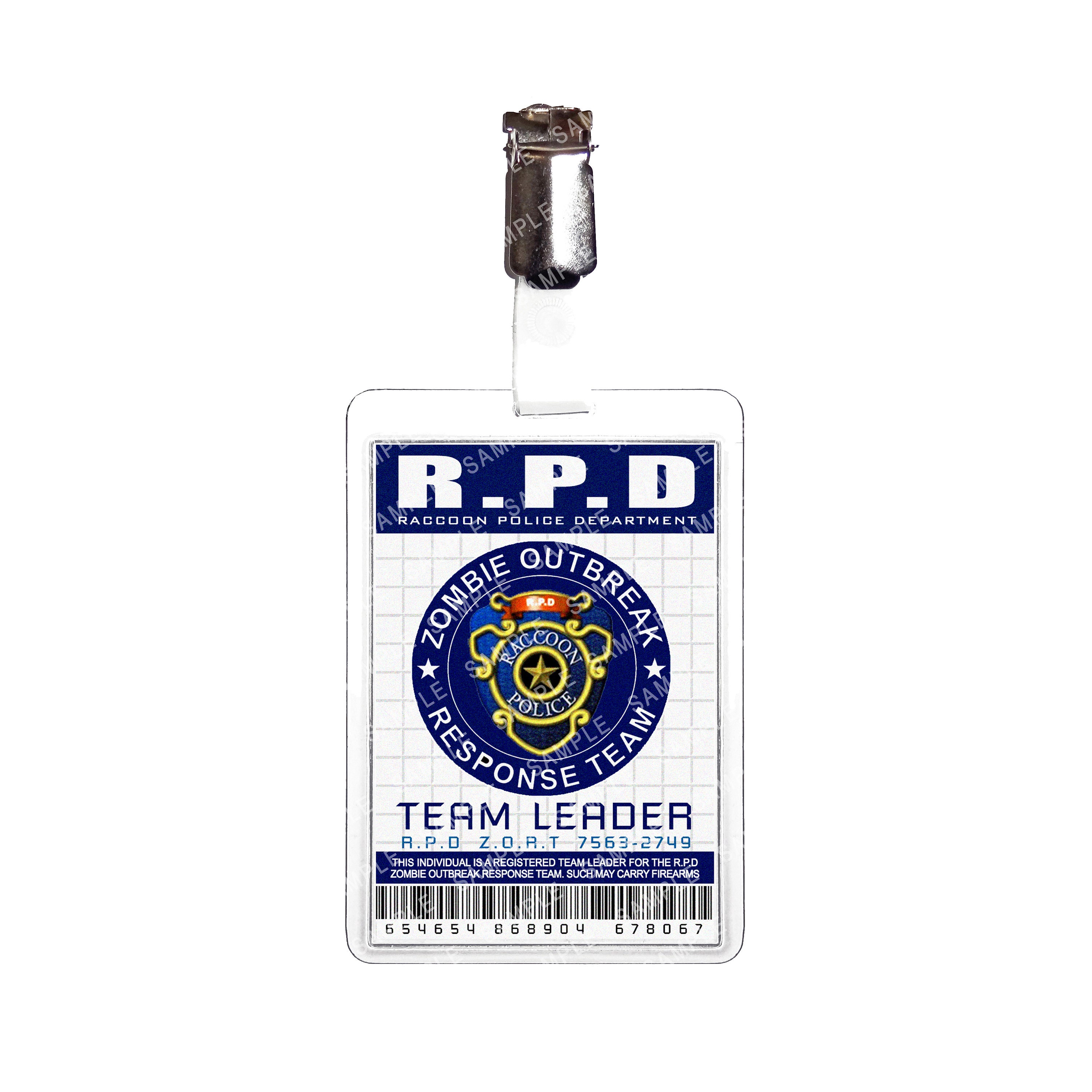 Resident Evil R.P.D. Zombie Outbreak Response Team Team Leader Prop ...