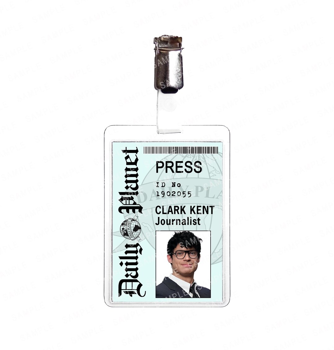 Daily Planet Clark Kent Press 2025 Movie Accurate Staff ID Badge ...