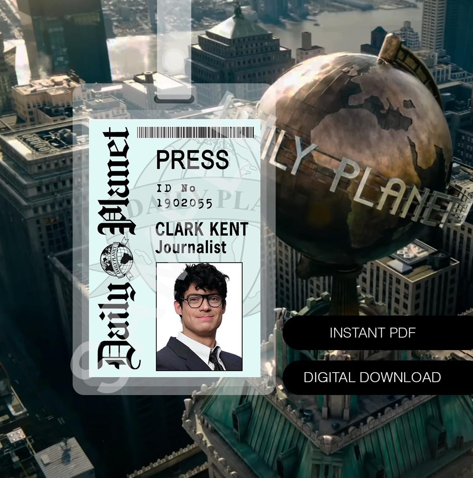 Digital Download Printable Daily Planet Clark Kent Press 2025 Movie ...