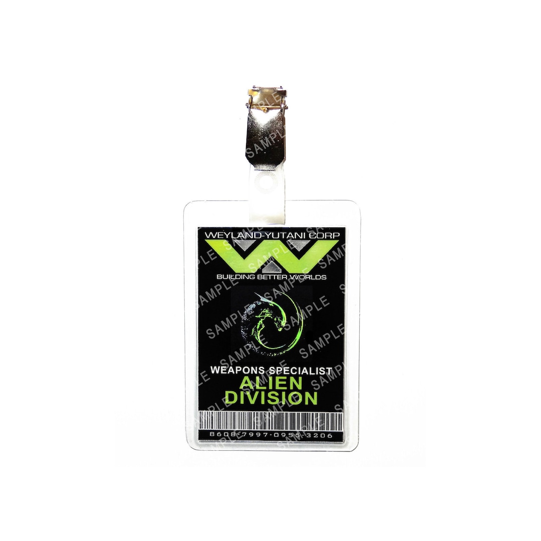 Alien Weyland Yutani Group - Weapons Specialist Alien Division Prop ...