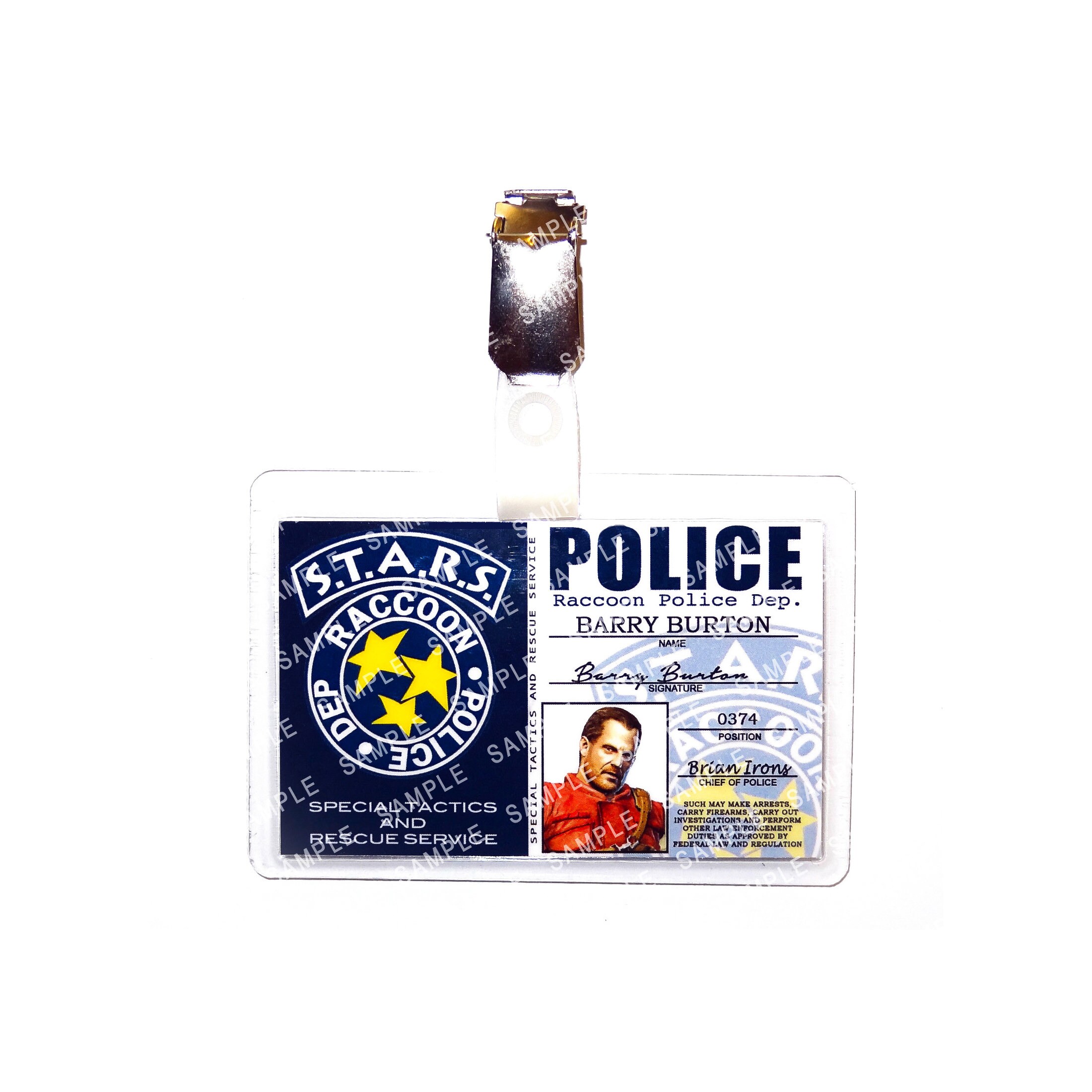 Resident Evil S.T.A.R.S. Barry Burton Chief of Police Raccoon City ...