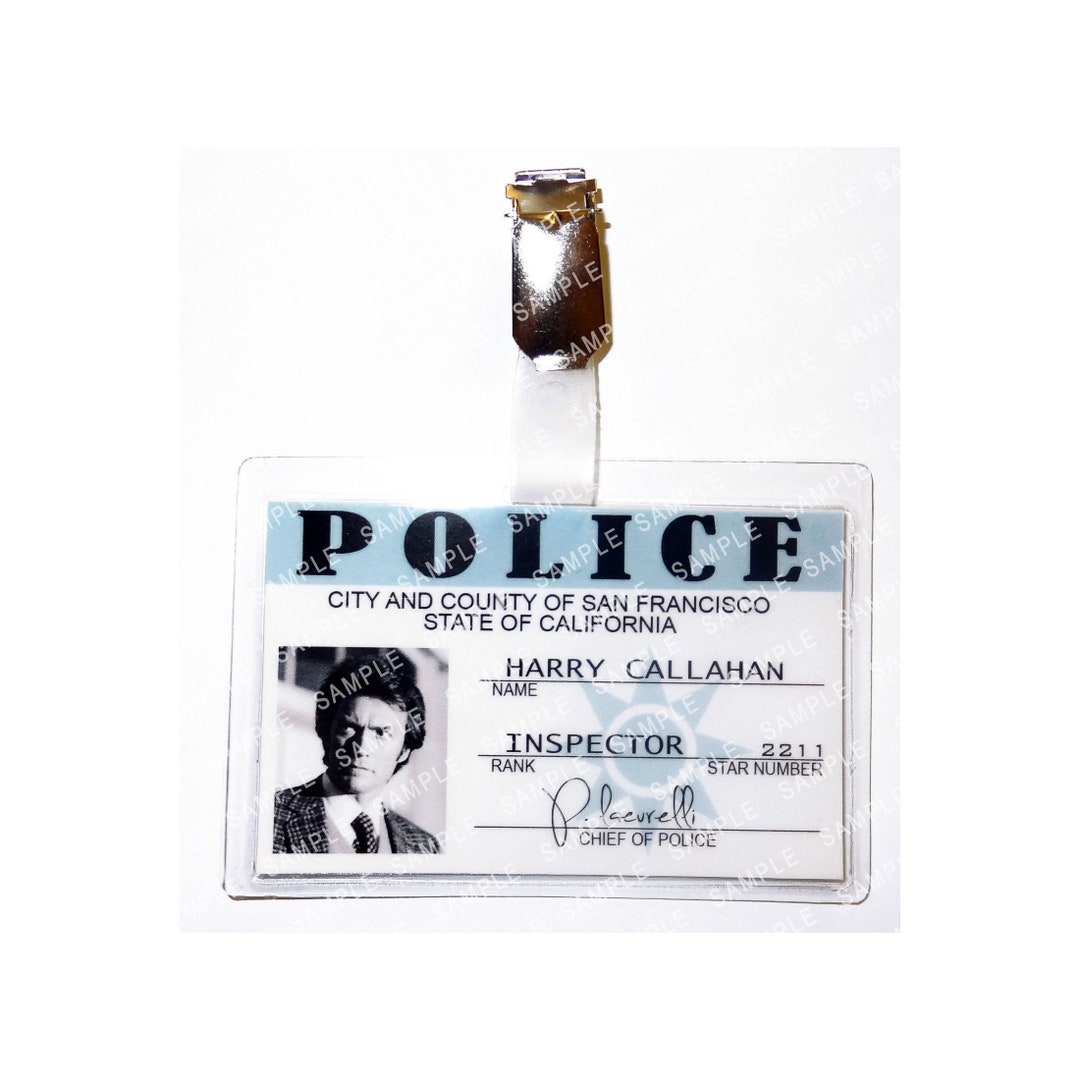 Dirty Harry - Harry Callahan Inspector San Francisco Police Prop ...