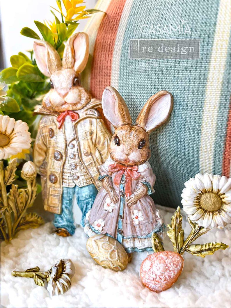 SPRINGTIME BUNNY Decor Mould Redesign With Prima - Etsy
