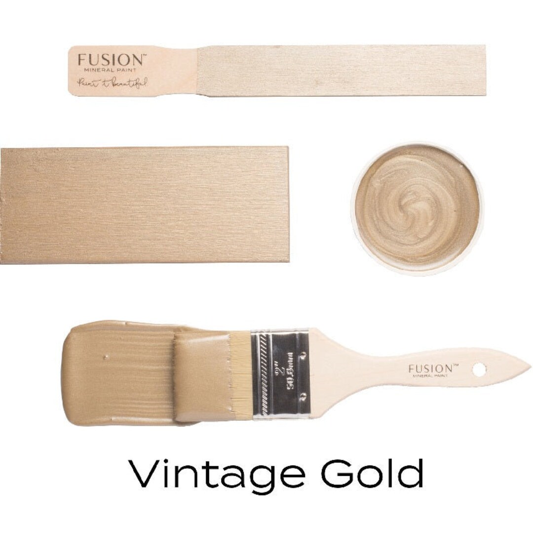 VINTAGE GOLD - Metallic Paint - Fusion Mineral Paint - Furniture Paint ...