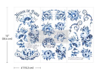 KACHA – LES ROSES - Decor Transfer - Redesign With Prima - Etsy