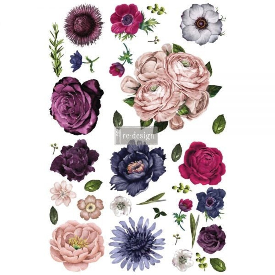 LUSH FLORAL II - Decor Transfer - Redesign With Prima - Etsy